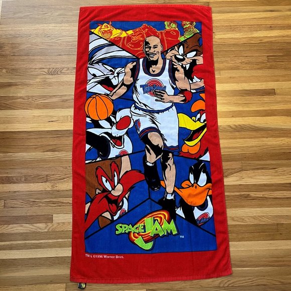 Warner Bros. | Bath | 996 Space Jam Beach Towel Michael Jordan Looney ...